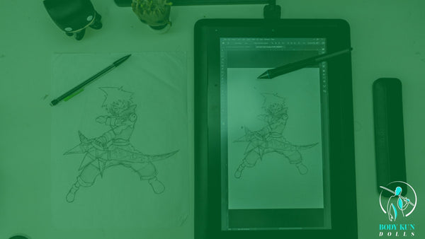 How to draw digital art without a tablet - Body Kun Dolls
